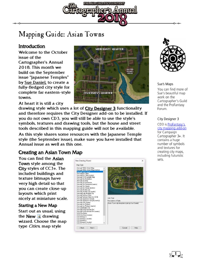 CA143 Mapping Guide - Asian Town | PDF | Map | Computing