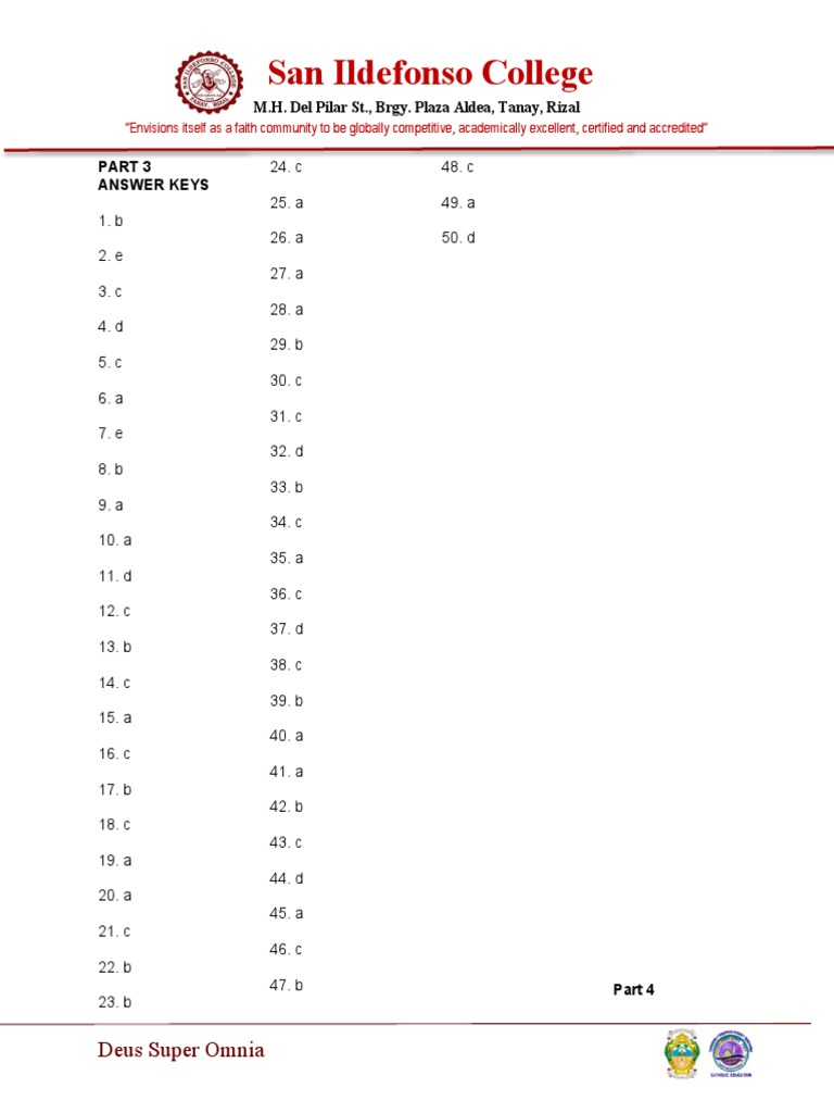 Let Answer Keys | PDF