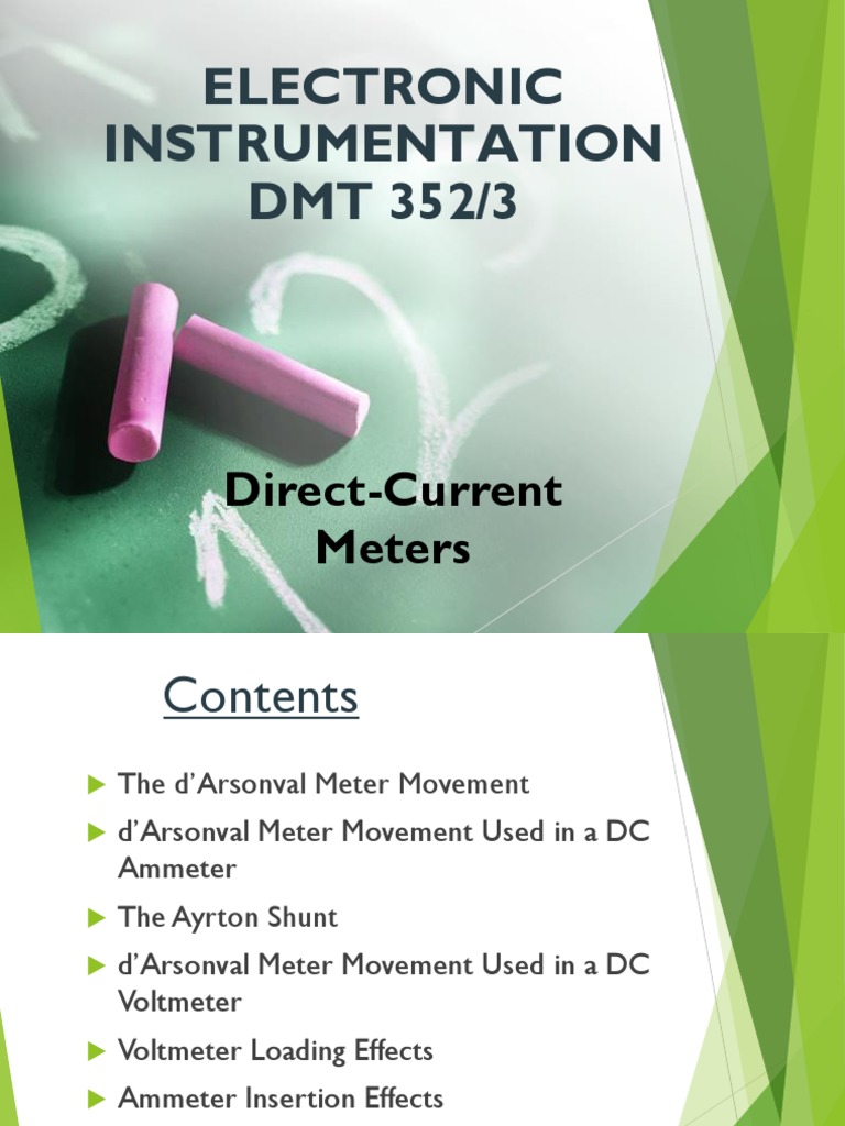 Chapter 2 - Direct Current Meters | PDF | Quantity | Building Engineering