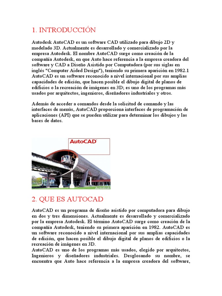 Introducción | PDF | Cad automático | Informática