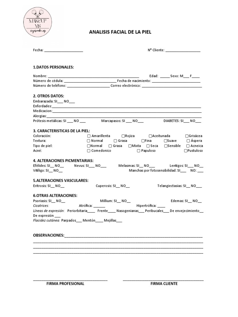 Analisis Facial de La Piel | PDF | Sistema tegumentario | Dermatología