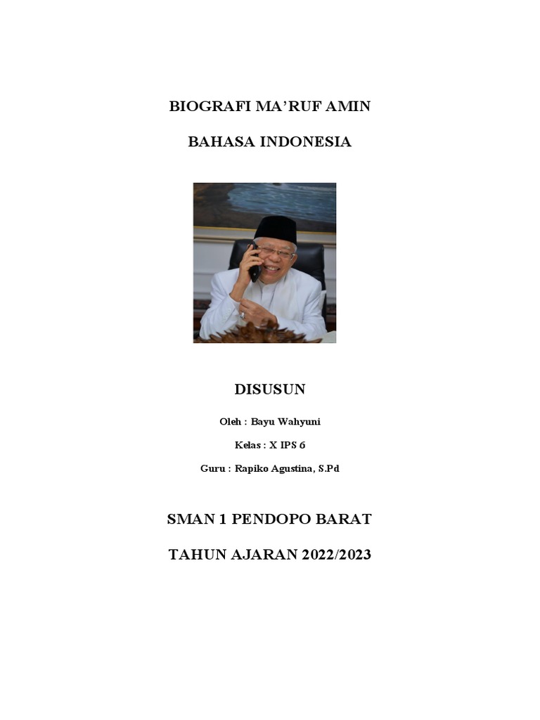 Biografi Maruf Amin | PDF