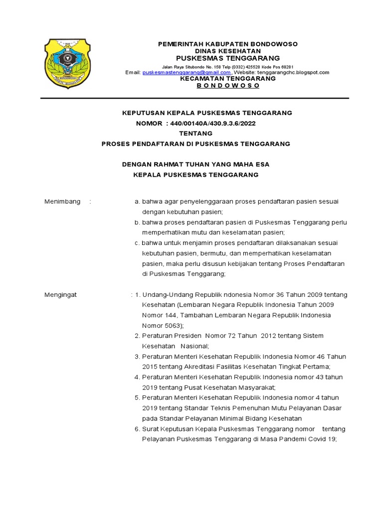 SK TTG Proses Pendaftaran | PDF