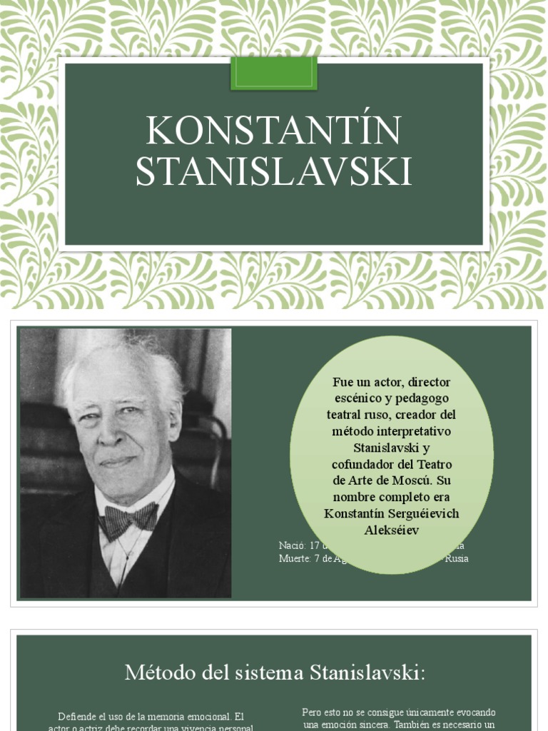 Konstantín Stanislavski | PDF | Interino | Actor