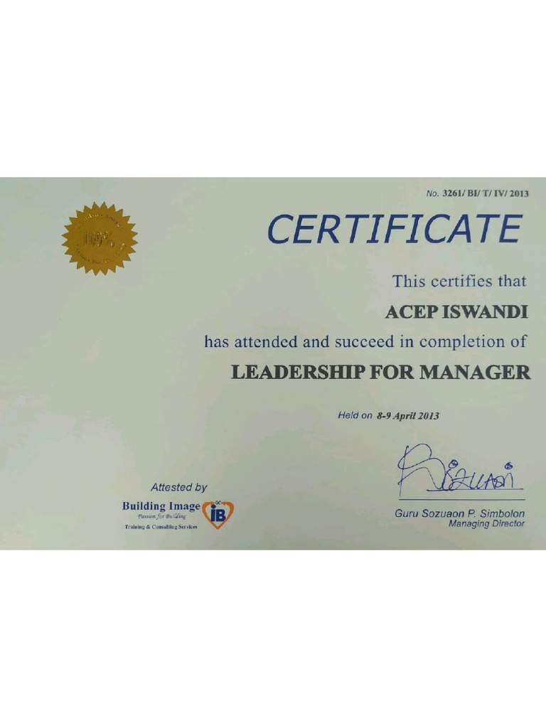 Certificate Branch Manager | PDF
