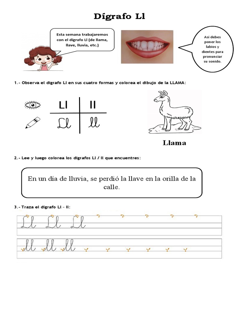 Guía Digrafo LL Repaso | PDF