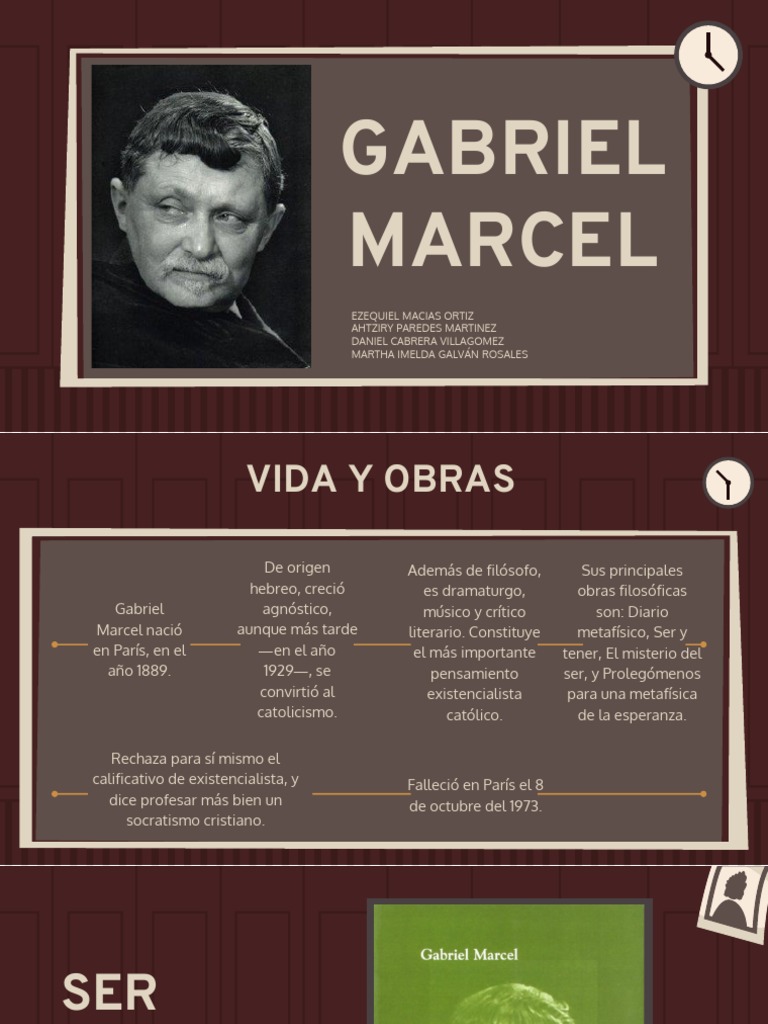 GABRIEL MARCEL: Obra y Vida | PDF | Existencialismo | Pensamiento