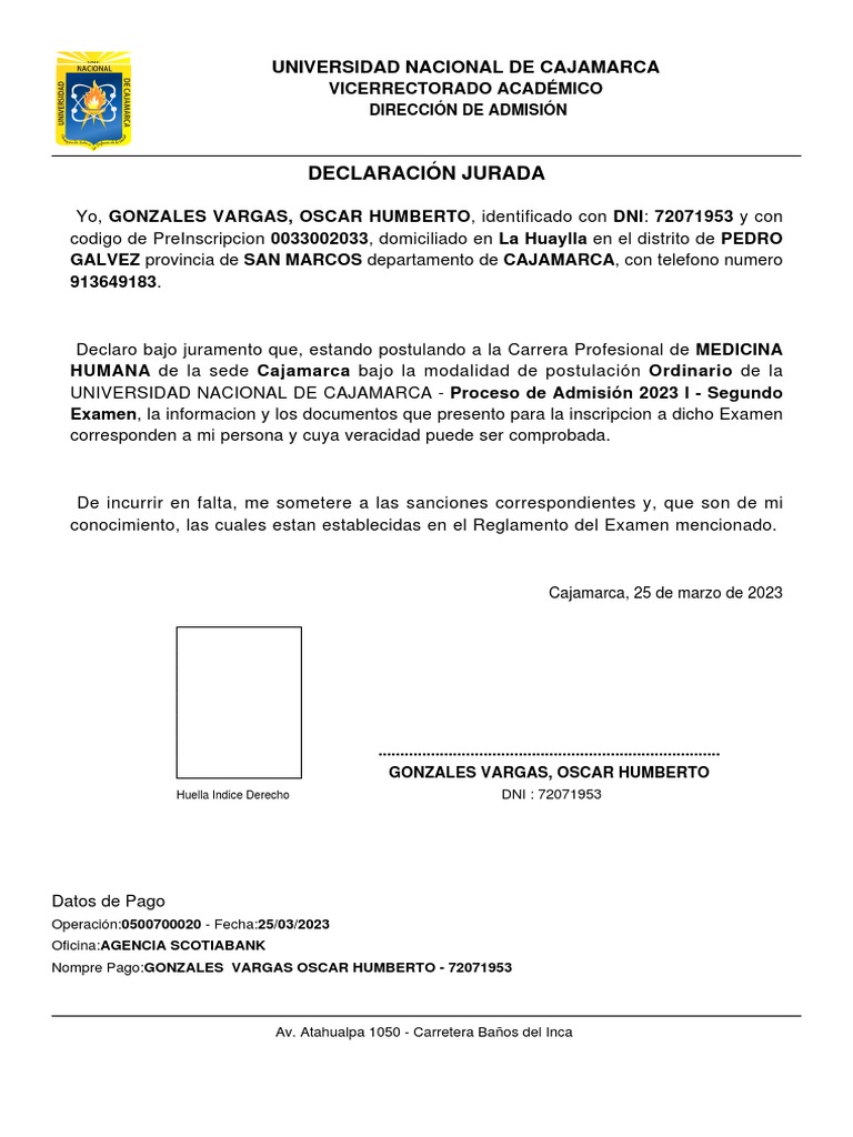 Declaracion PDF | PDF | Justicia | Crimen y violencia