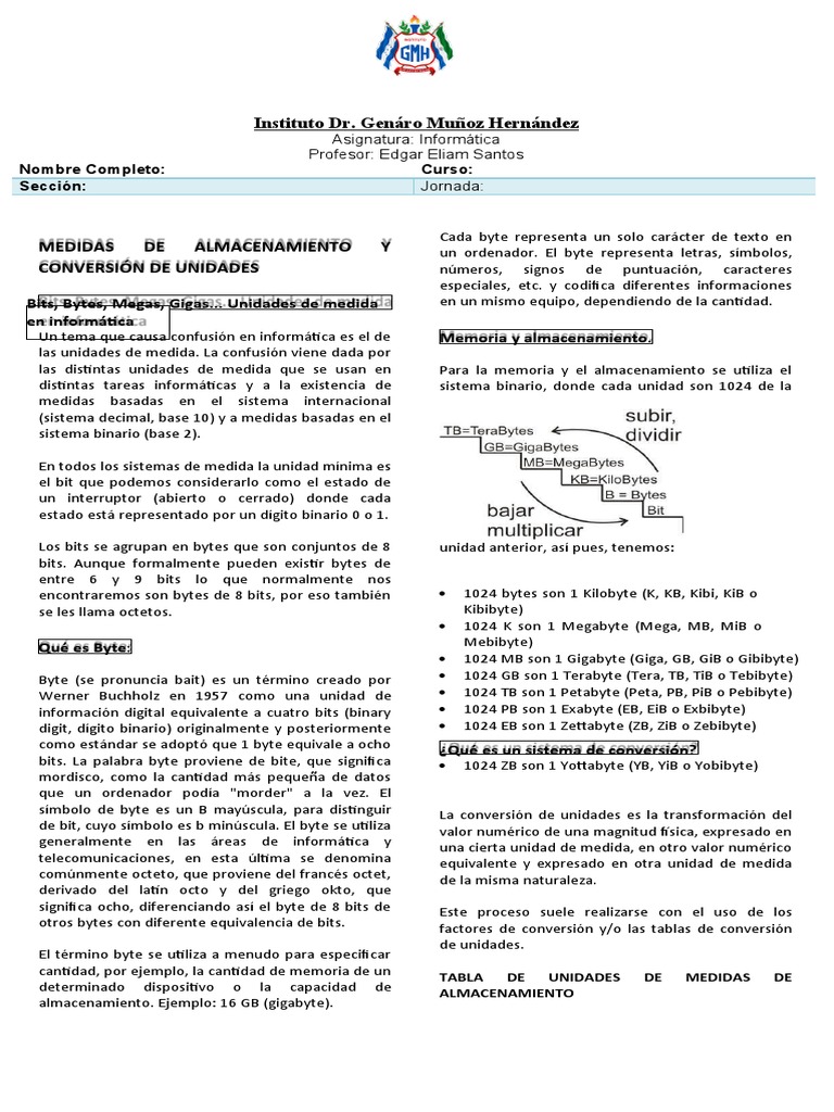 Actividad Informática | PDF | Byte | Poco