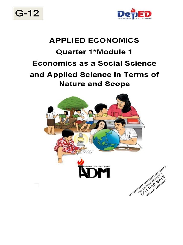 ABM-APPLIED ECONOMICS 12 - Q1 - W1 - Mod1 Without Answer Key | PDF | Macroeconomics | Economics