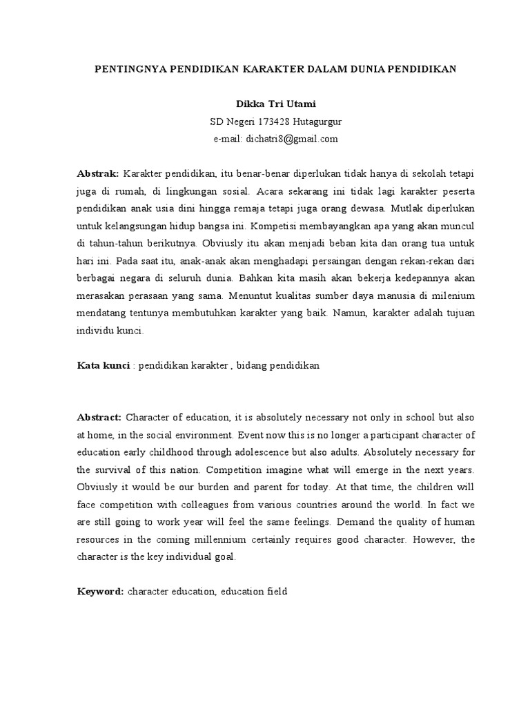 Tugas Tutorial 1 KARYA ILMIAH | PDF