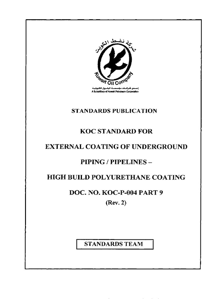 Koc-P-004 Part 9 Rev.2 | PDF | Pipe (Fluid Conveyance) | Construction