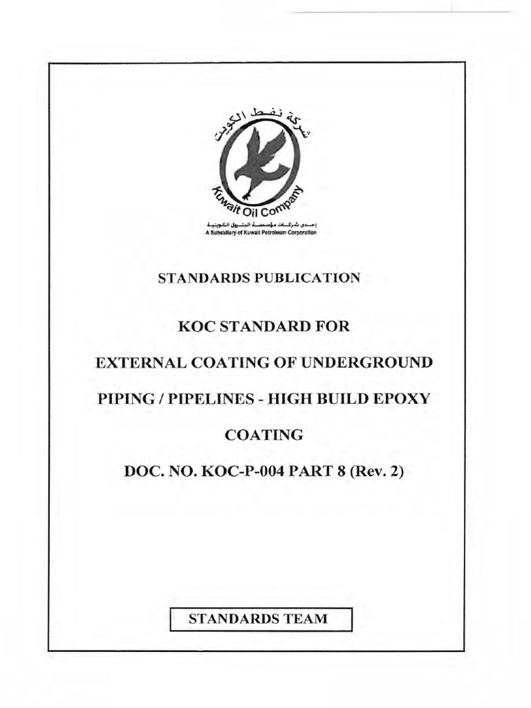 Koc-P-004 Part 8 Rev 2 | PDF | Pipe (Fluid Conveyance) | Epoxy