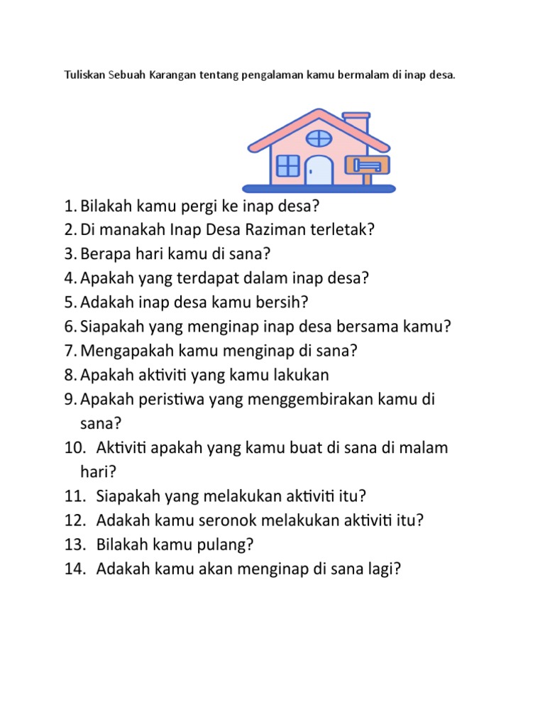 Bermalam Di Inap Desa | PDF
