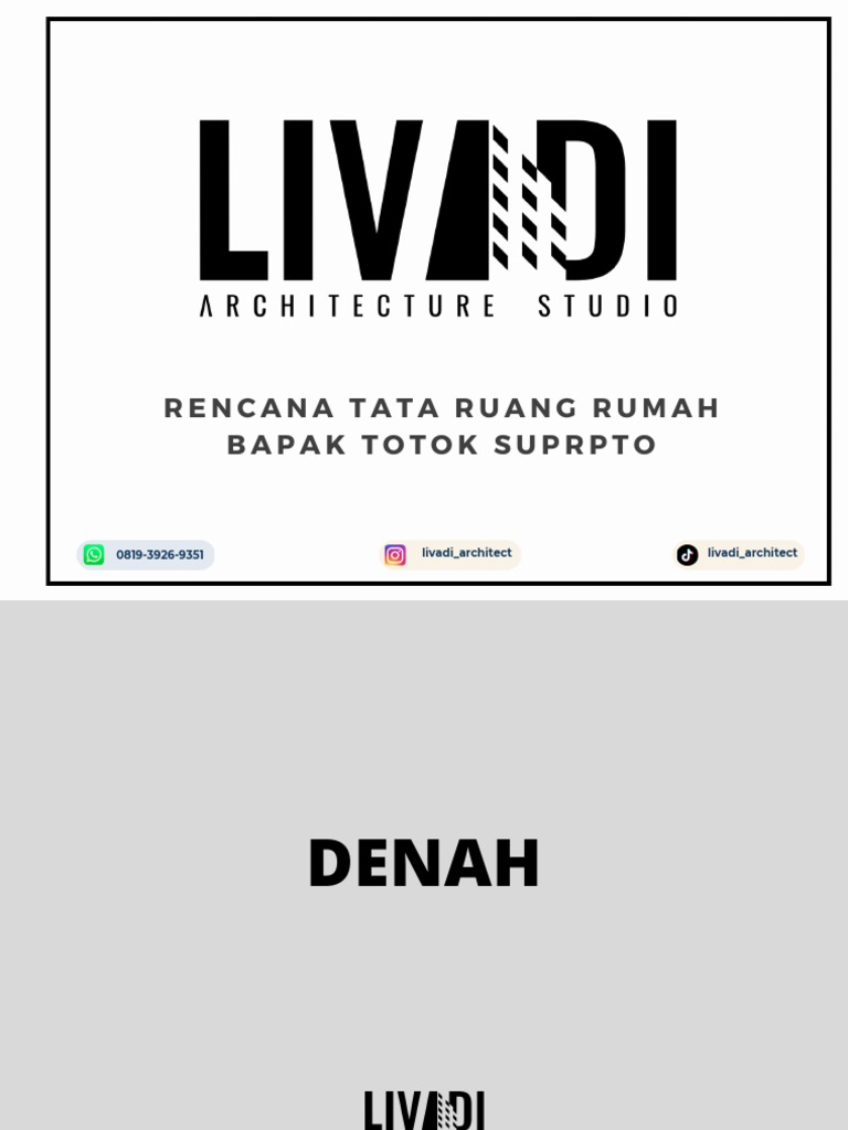 Rencana Konsep Rumah Klasik 2 Lantai Pak Totok | PDF