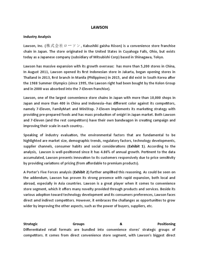 Lawson (Coursera Final Assignment) | PDF | Convenience Store | Supermarket