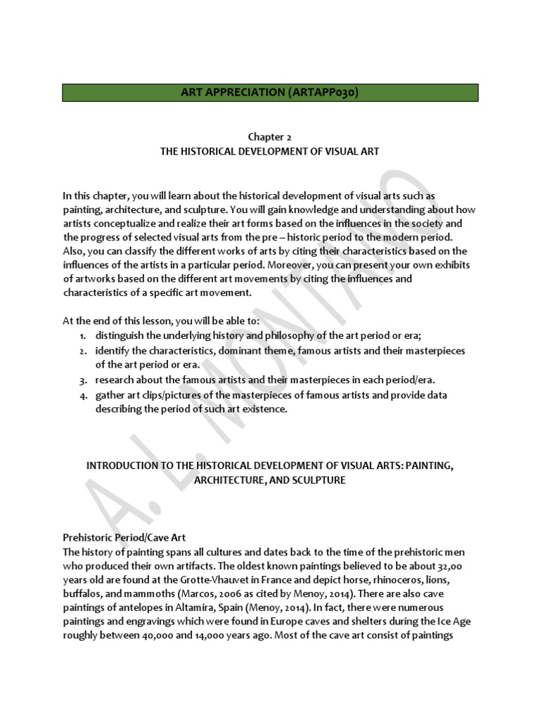 Artapp030 Chapter 2 (Visual Art) | PDF | Impressionism | Mycenaean Greece
