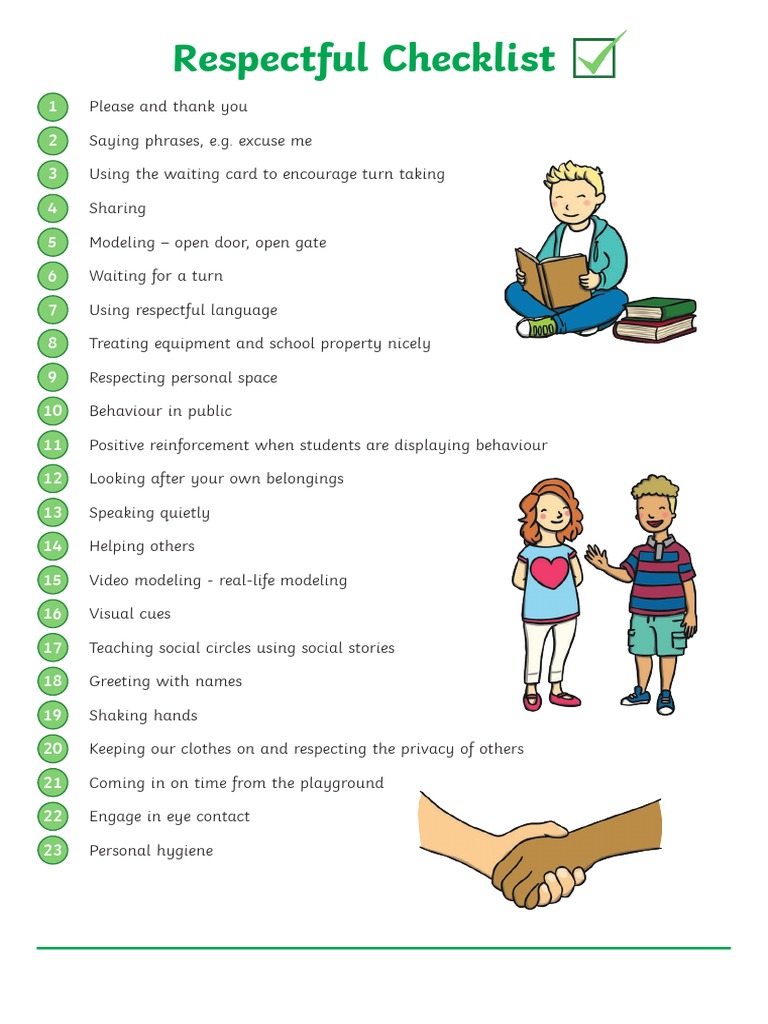 au-s-231-being-respectful-checklist-english_ver_6 | PDF