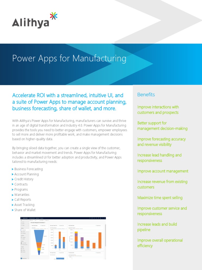 Power Apps For Manufacturing | PDF | Analytics | Customer Relationship ...