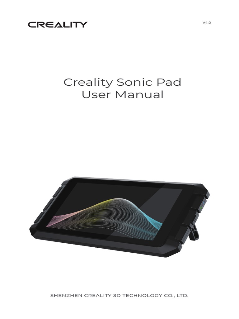 Creality SonicPad Manual | PDF | Usb | Booting