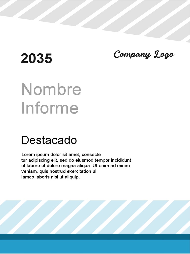 Portadas Word para Informes 4 | PDF