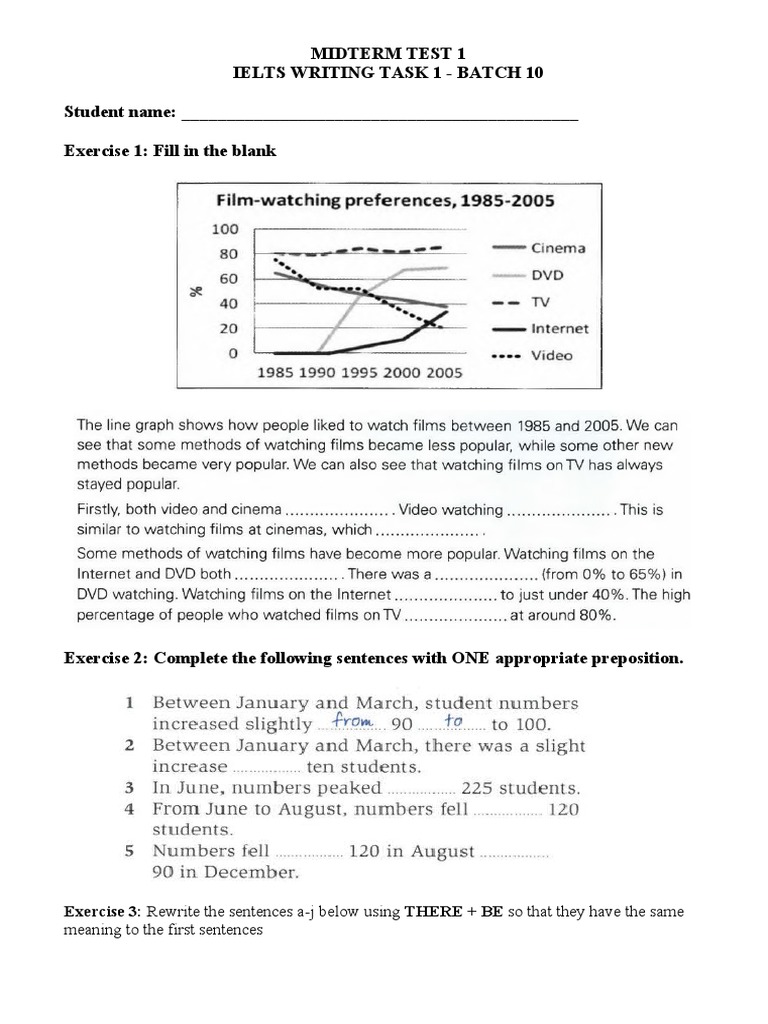 MIDTERM TEST 1 BATCH 10 Writing | PDF | Home & Garden