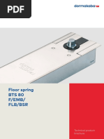 Dorma BTS Top Pivot Catalogue | PDF | Door | Manufactured Goods