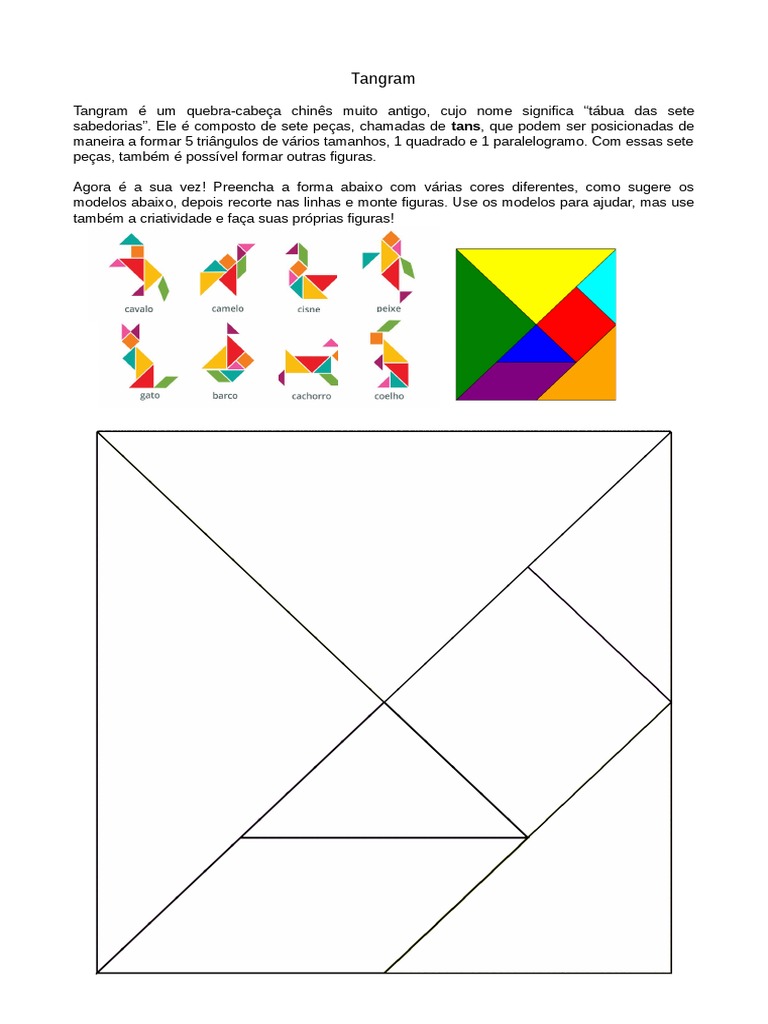 Atividade Tangram | PDF