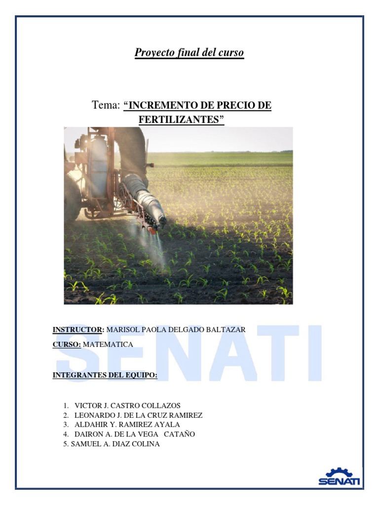 Proyecto Final Del Curso de Matematica | PDF | Matemática Elemental | Matemáticas