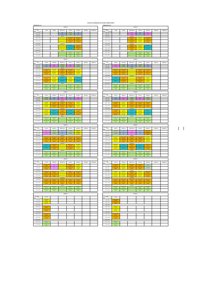 Horarios Efp-Eugenio Espejo0206709001667323841 | PDF