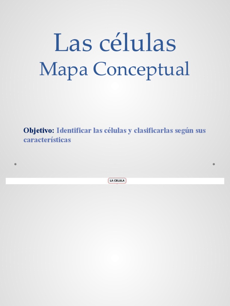Mapa Conceptual para Llenar Graficalas Celulas | PDF