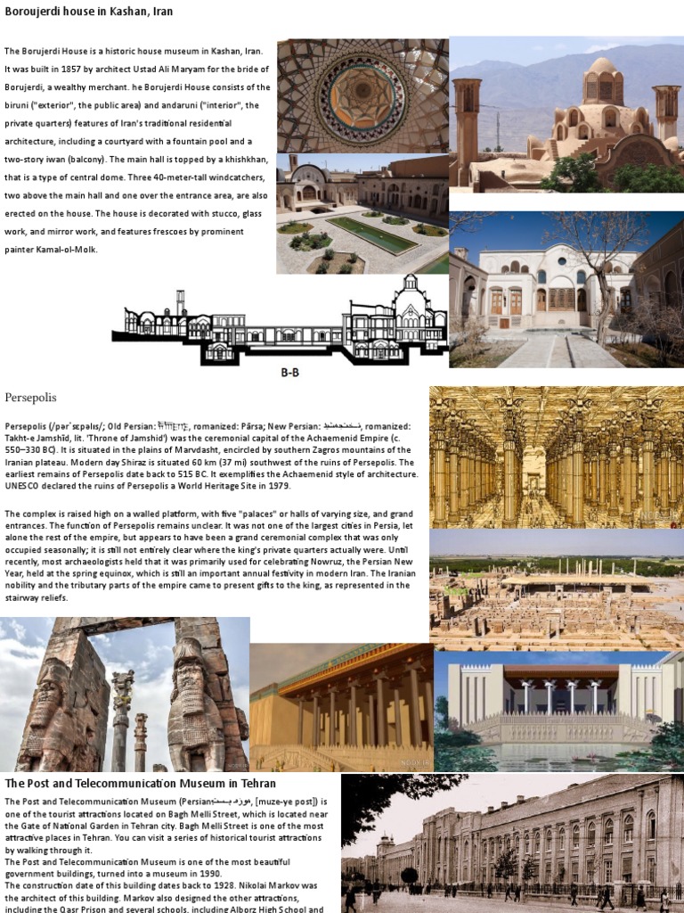 Boroujerdi House: Historic Kashan Museum | PDF | Art