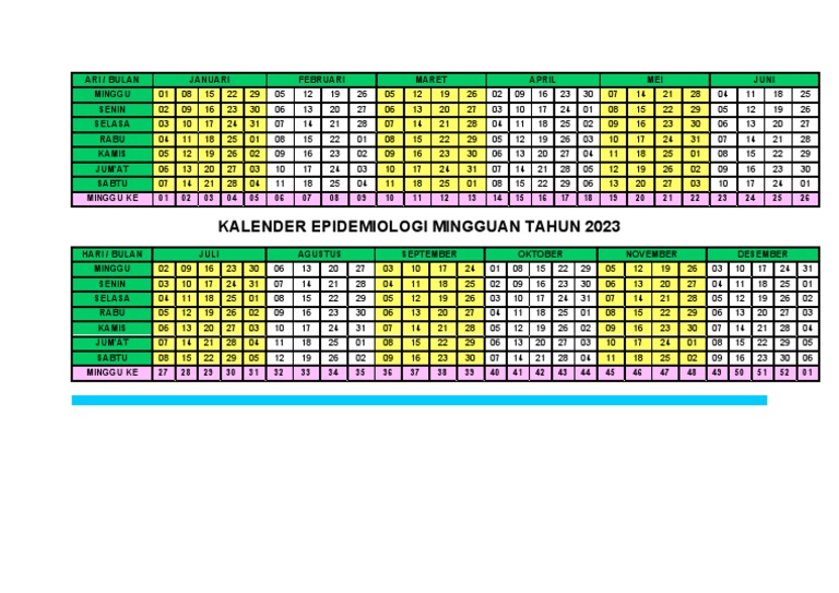 Kalender Epid 2023 | PDF