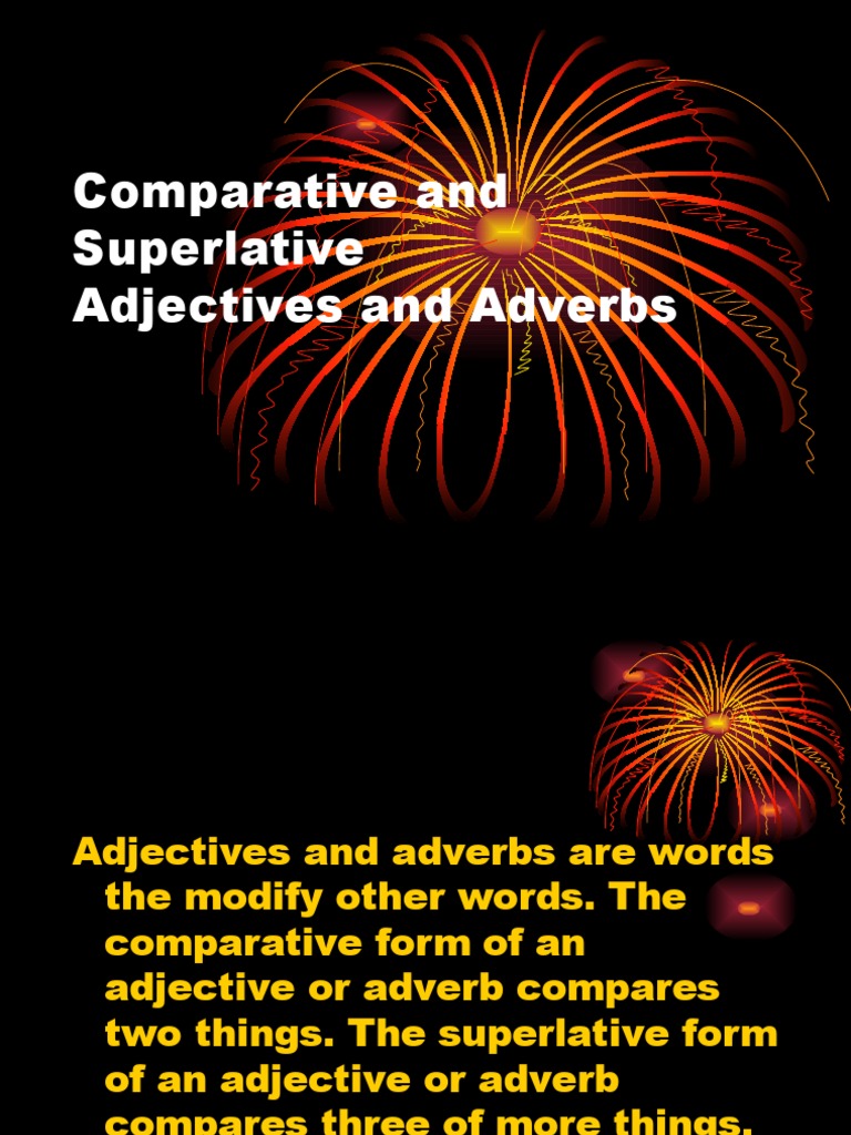 Comparative and Superlative Forms Guide | PDF | Adverb | Human ...
