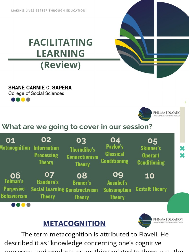 Learning Theories: Metacognition & Conditioning | PDF | Classical Conditioning | Constructivism ...