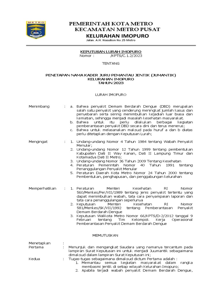 SK Jumantik 2023 | PDF