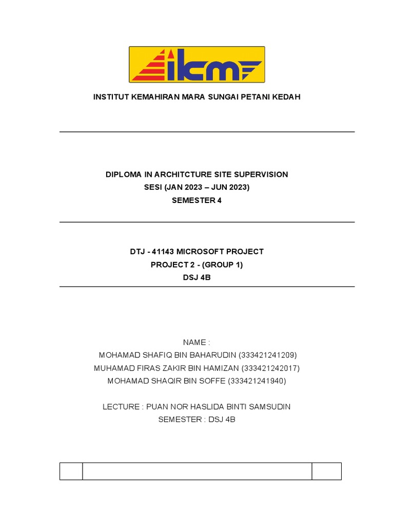 Project 2 (Group 1) Report | PDF | Wall | Architectural Design