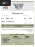 80G Certificate: Donation Receipt | PDF | Receipt | Income Tax