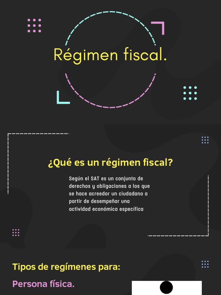Tipos de Régimen Fiscal en México | PDF | Impuesto sobre la renta ...