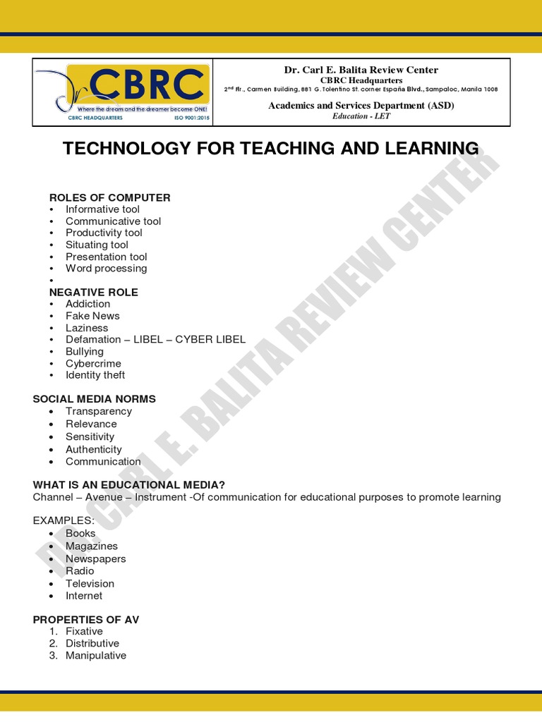 Edtech | PDF | Educational Technology | Information And Communications ...