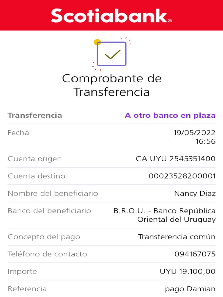 Comprobante Scotiabank Ej665903220519165609 | PDF