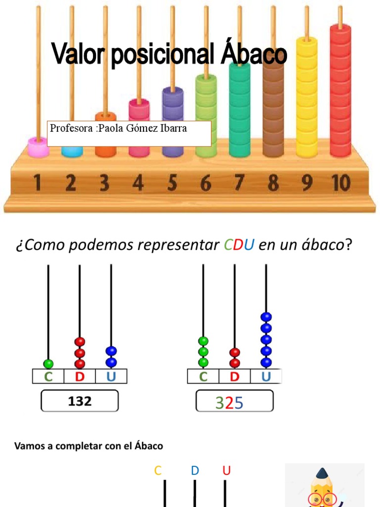 Valor Posicional en el Ábaco | PDF | Métodos y materiales de enseñanza