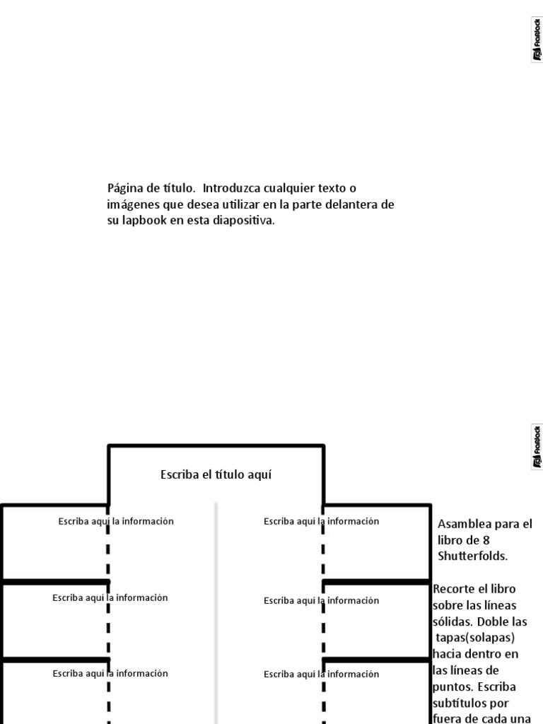 Spanish Lapbook Templates | PDF