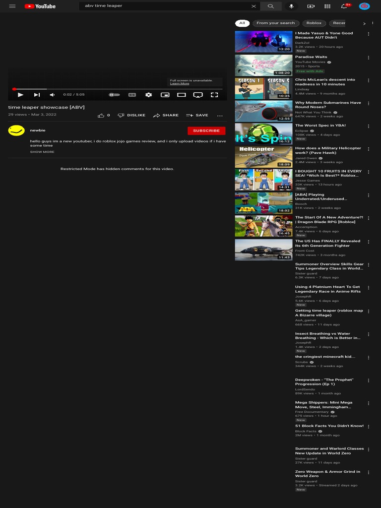 (1573) Time Leaper Showcase (ABV) - YouTube | PDF