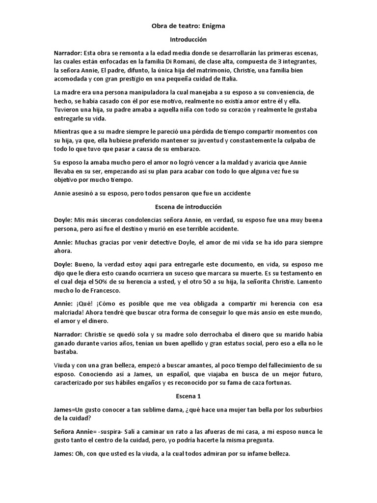 Obra Enigma 1 PDF | PDF | Amor