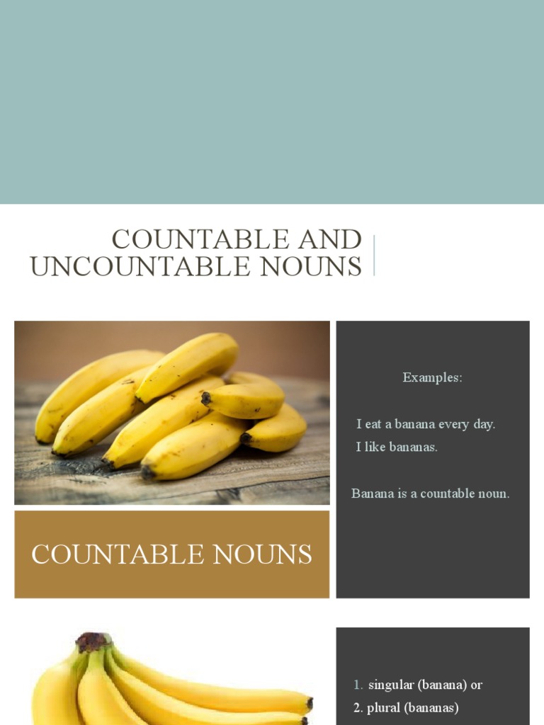 Countable and Uncountable Nouns | PDF | Noun | Plural
