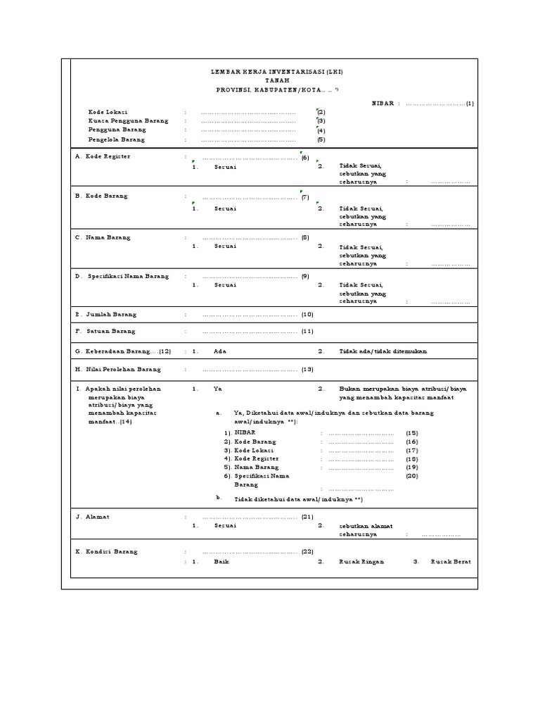 Formulir Sensus BMD 2023 | PDF