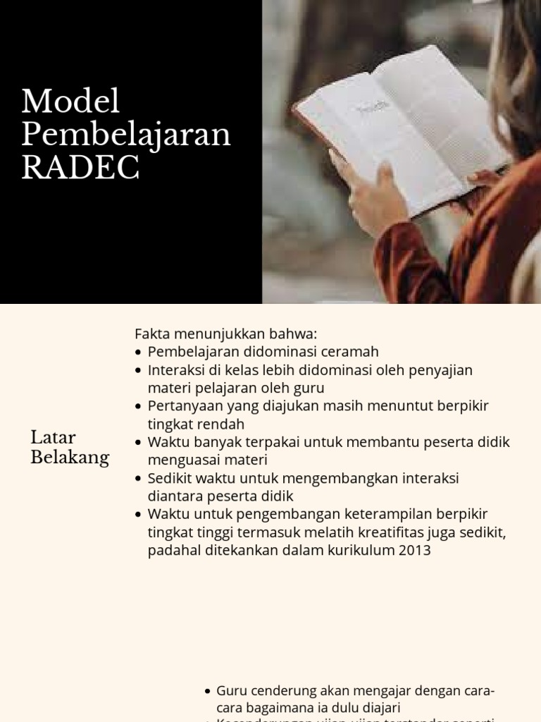 Model Pembelajaran RADEC | PDF