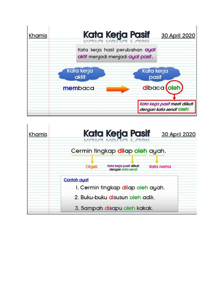 kata kerja pasif | PDF