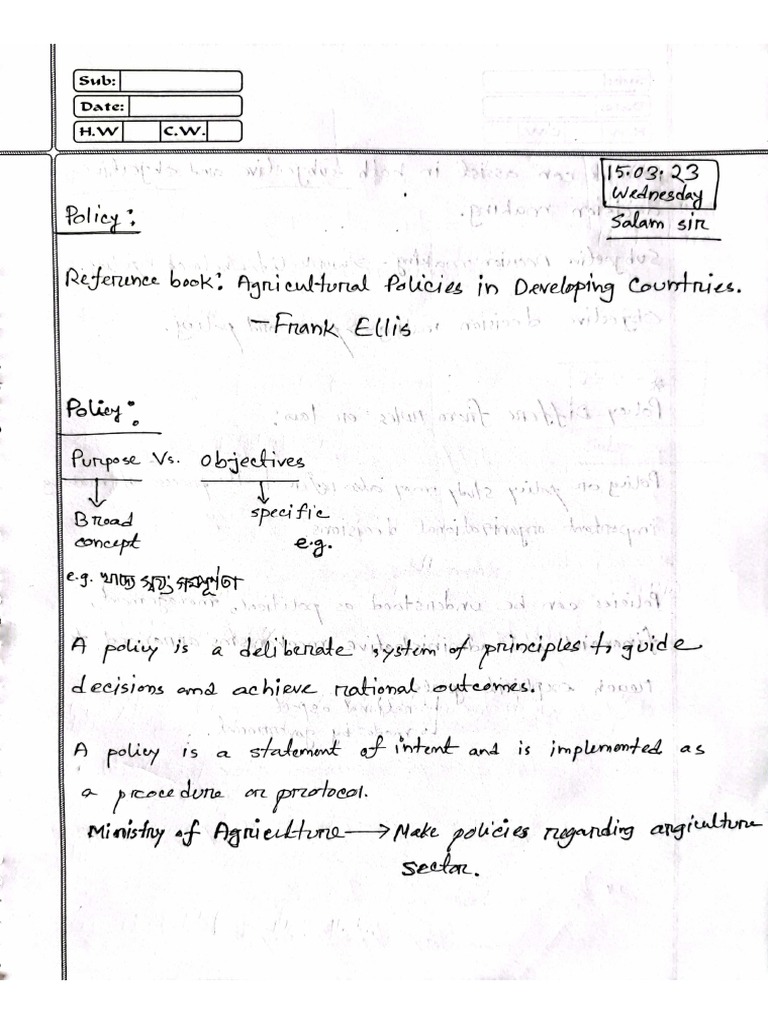 AEC-407 Final Exam Class Note | PDF